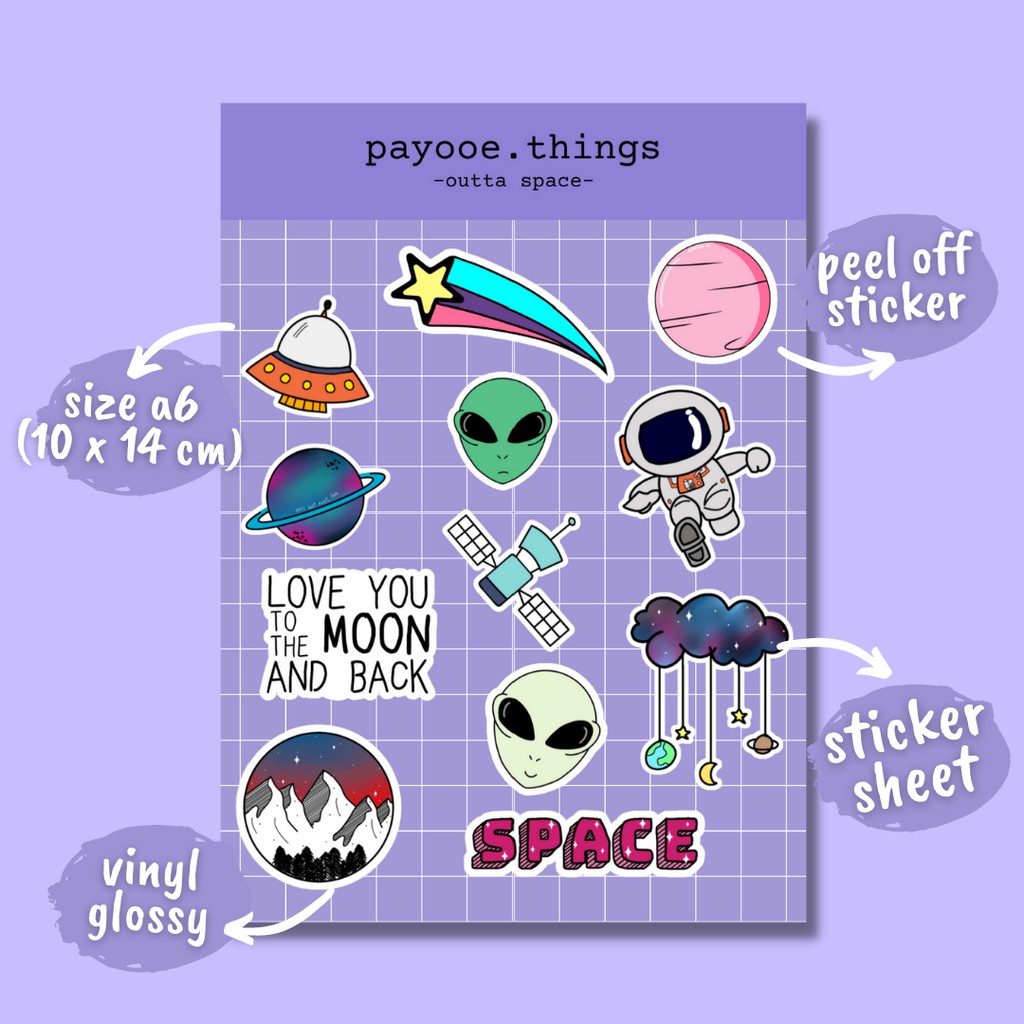 Jual STIKER HP LAPTOP / TUMBLR / AESTHETIC / VINYL LAMINATING GLOSSY A6 ...