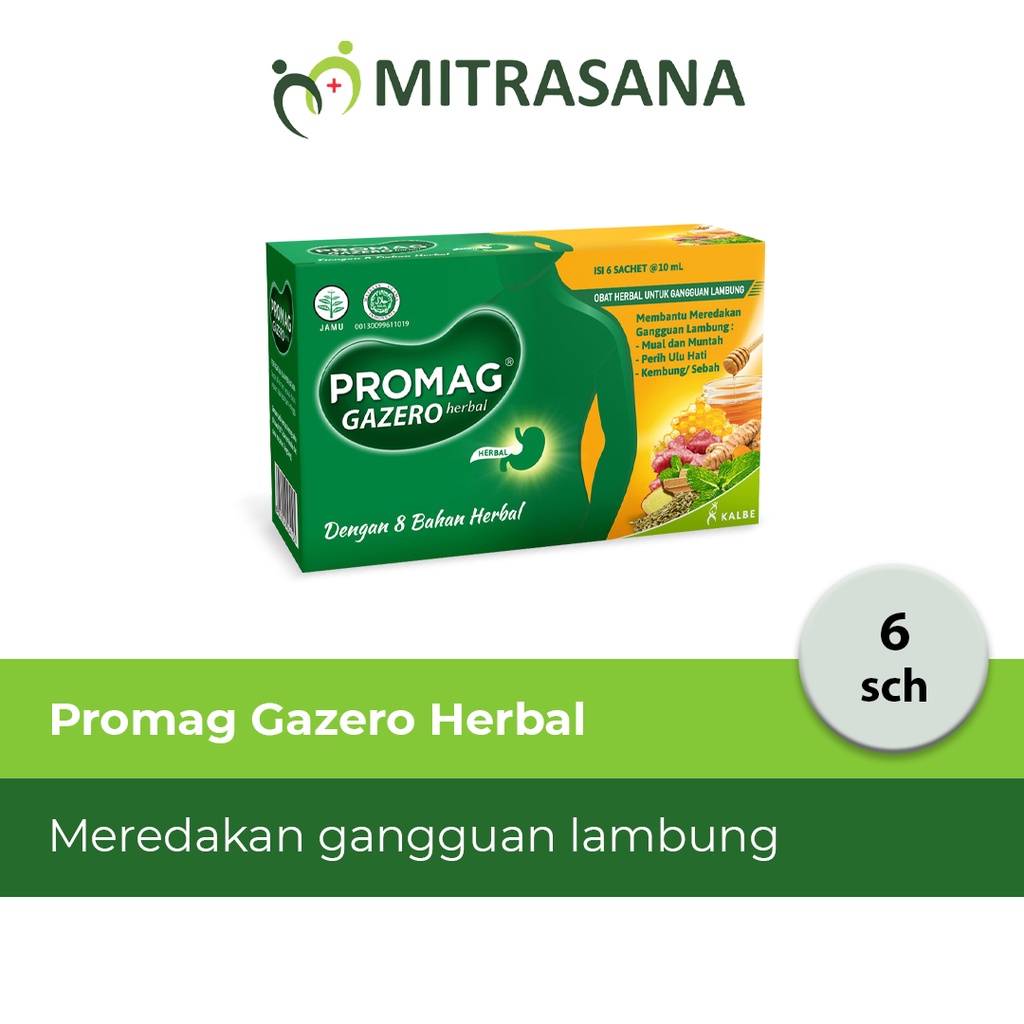 Jual Promag Herbal - 6 Sachet @10 ml - Membantu Meredakan Kembung ...
