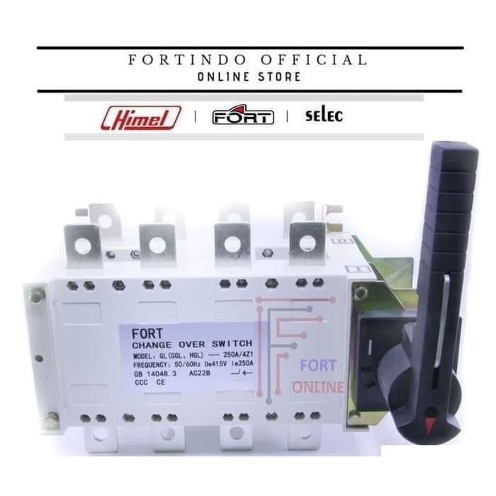 Jual Saklar Cos Change Over Switch 100A 4 Pole Ohm Saklar Fort 4P 4Pole Gglz-100/4 | Shopee ...
