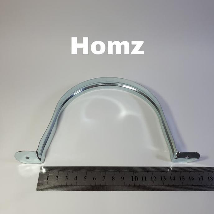 Jual PVC | Klem Plat Besi 4" inch Tebal/Pipe Clamp/Klem Omega Galvanis ...