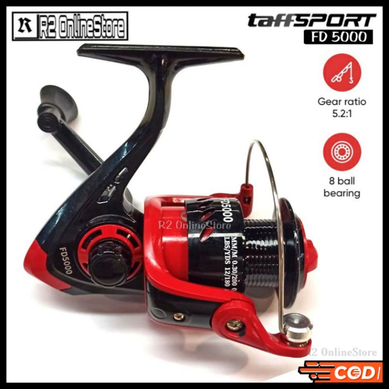 Jual FD5000 Series Reel Pancing Spinning 8 Ball Bearing Gear Ratio 5.2 ...