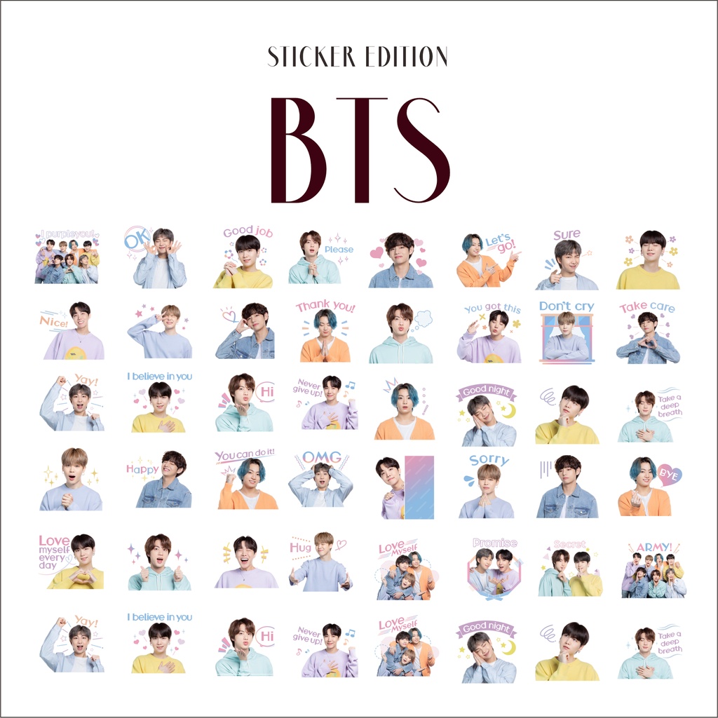 Jual Stiker Kpop BTS #1 Untuk Dekorasi Handphone BTS, Jurnal BTS ...