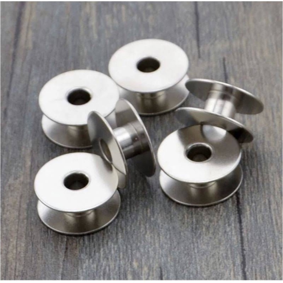 Jual Spool / Bobbin Besi Polos Hitam / Besi Putih Mesin Jahit Jarum 1 ...