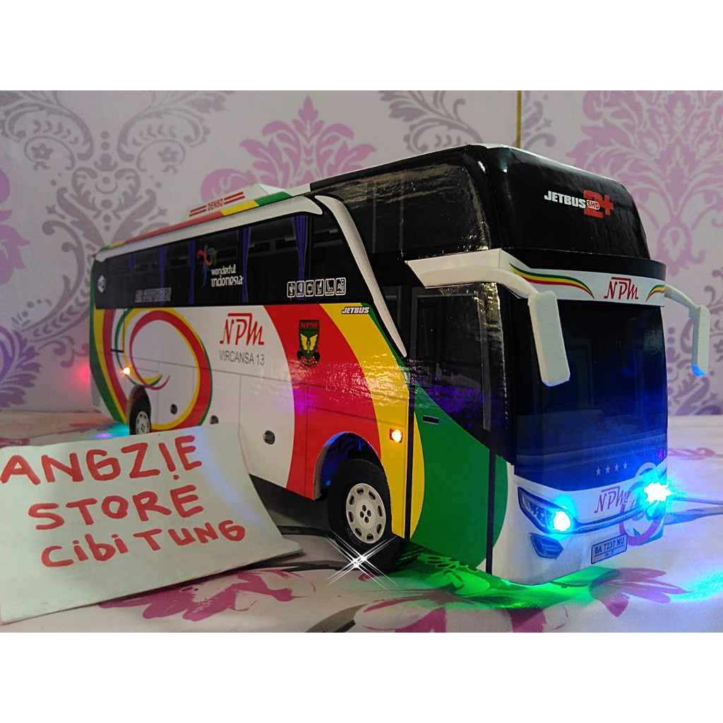Jual Miniatur bus bis NPM Lampu | Shopee Indonesia