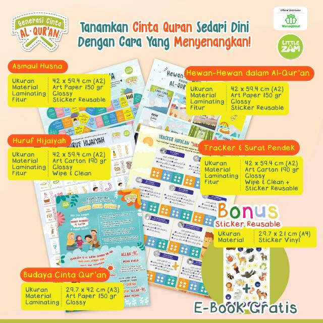Jual Poster jumbo little zam generasi cinta Quran | Shopee Indonesia