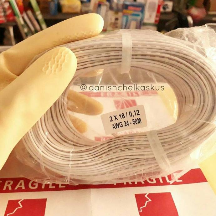 Jual Kabel 2 Jalur Serabut Halus Awg 24 1 Roll 50 M | Shopee Indonesia