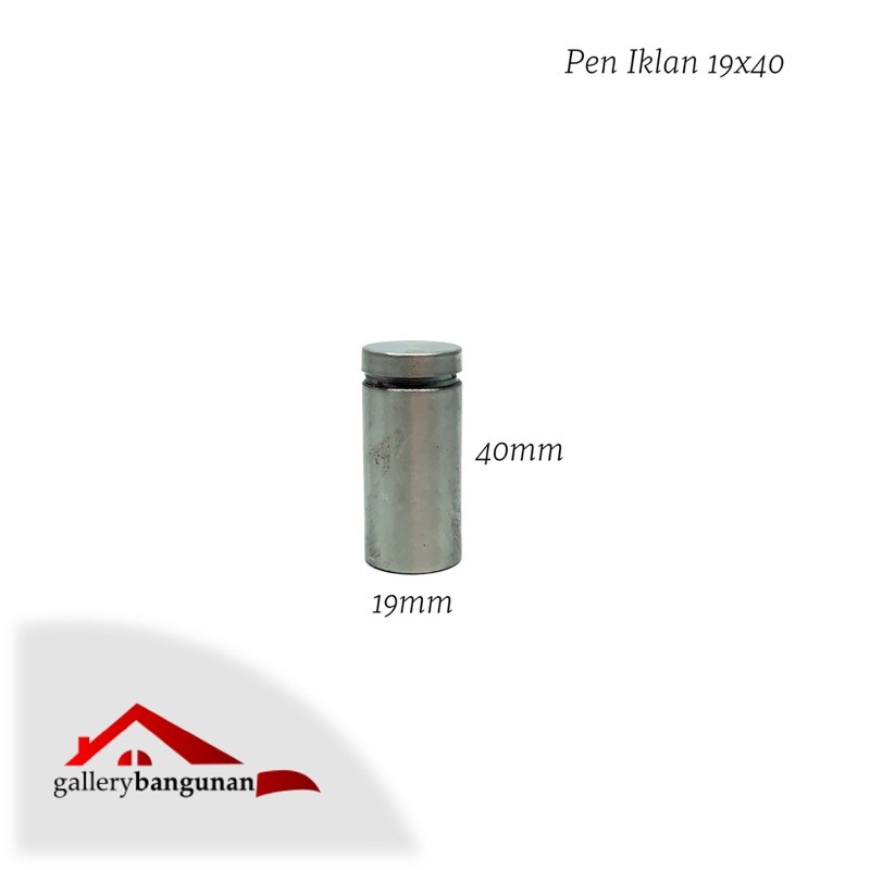 Jual Pen Baut Iklan Kaca 19x50 | Jepit Akrilik | Stainless Steel ...