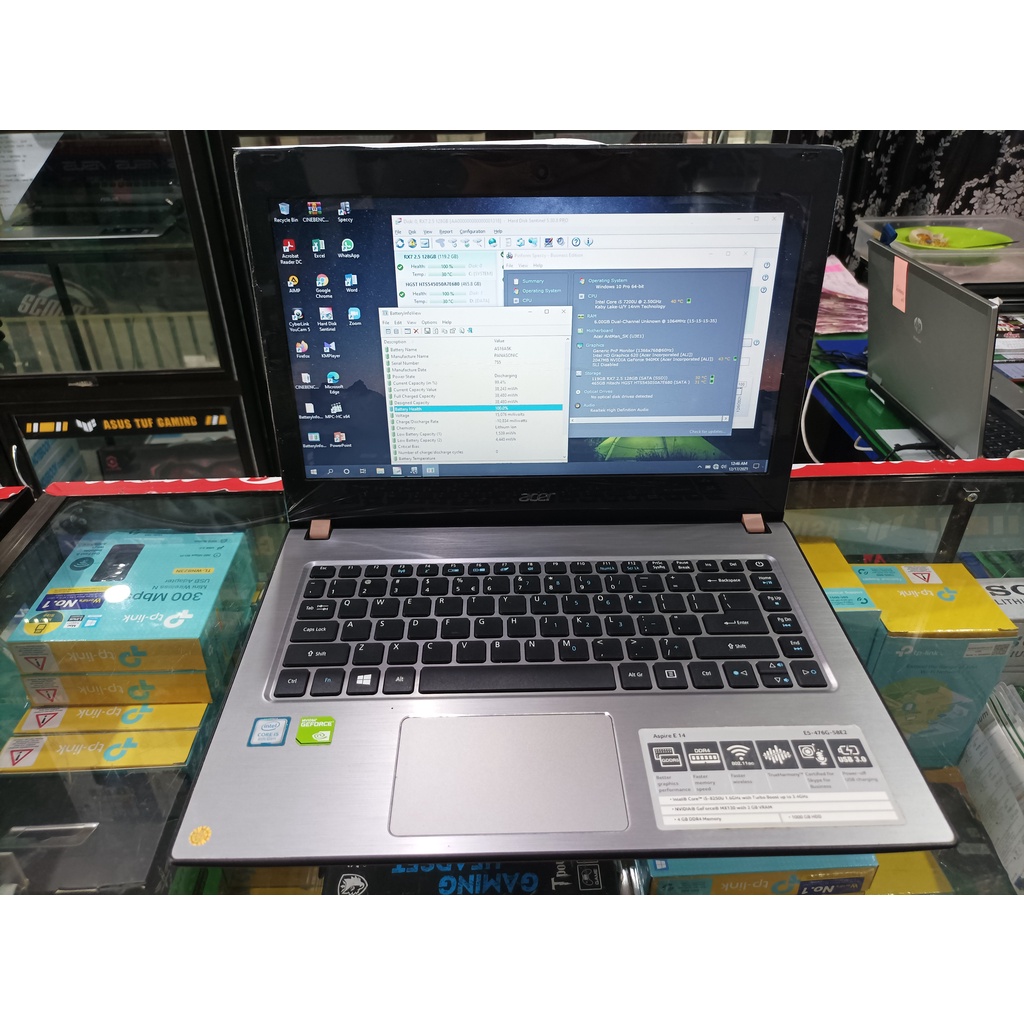 Jual LAPTOP BEKAS ACER E5-476G/CORE i5/NVIDIA/6GB/128GB/500GB/14inch | Shopee Indonesia
