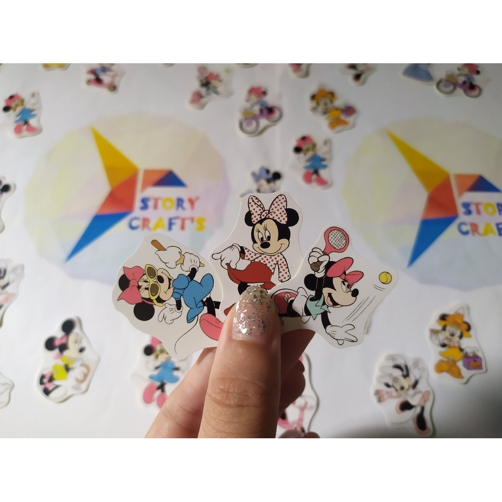 Jual Sticker Animasi Walt Disney Minnie Mouse Kartun Tikus Lucu Bahan ...