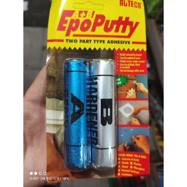 Jual LEM PORTING/ LEM EPO PUTTY /LEM ALTECO 100gram (A+B) | Shopee ...