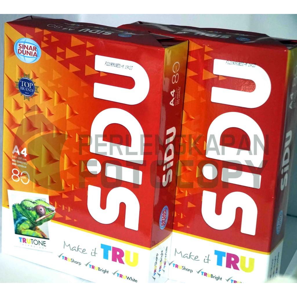 Jual Kertas HVS (SIDU) A4 80 Gsm 1 Rim TERMURAH | Shopee Indonesia
