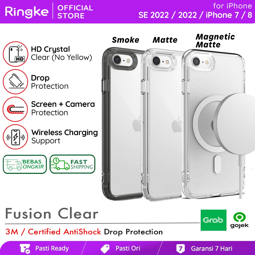 Jual Case iPhone SE 2022 SE 3 SE 2 2020 Ringke Fusion Magsafe Casing | Shopee Indonesia