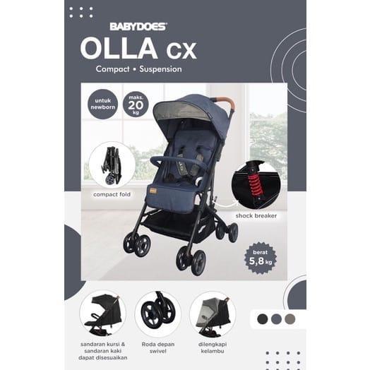 Jual Stroller BabyDoes HOLA OLLA / OLLA CX / OLLA+ / OLLA R+ Baby Does ...