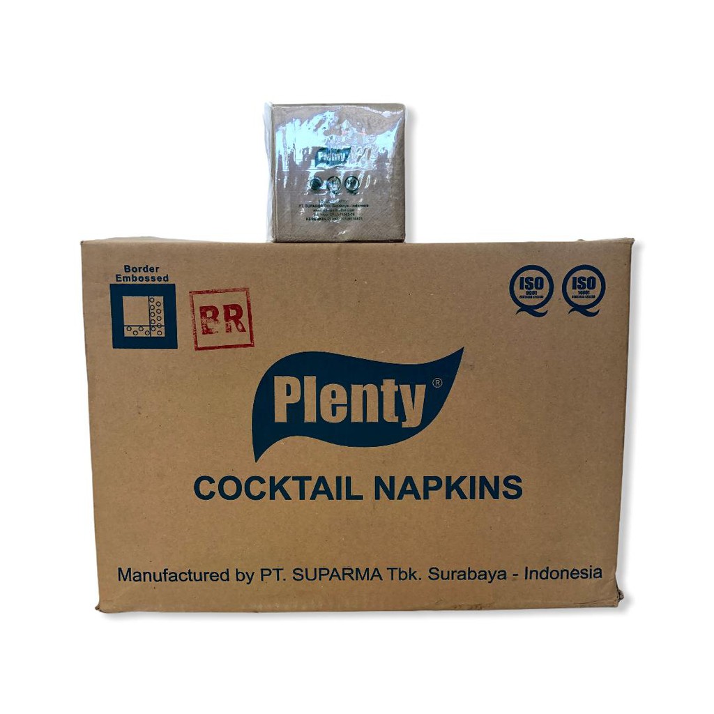 Jual Tisu Plenty Dinner Cocktail Napkins Brown White | Tissue PLENTY ...