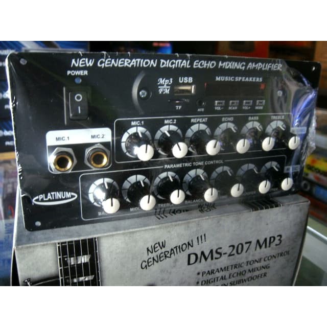 Jual TONE CONTROL + MIXING & USB/MP3/FM RADIO.BLUETOOTH DMS-207 KARAOKE ...