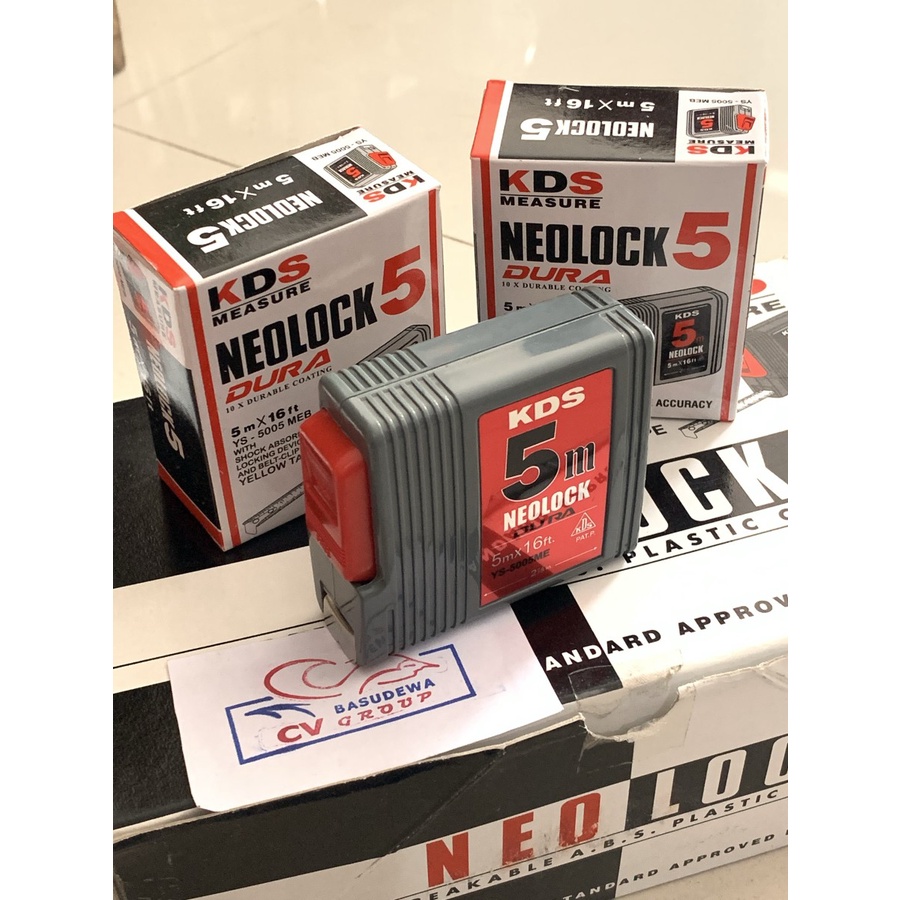 Jual METERAN ROLL KDS 5 METER 5M METERAN NEOLOCK | Shopee Indonesia