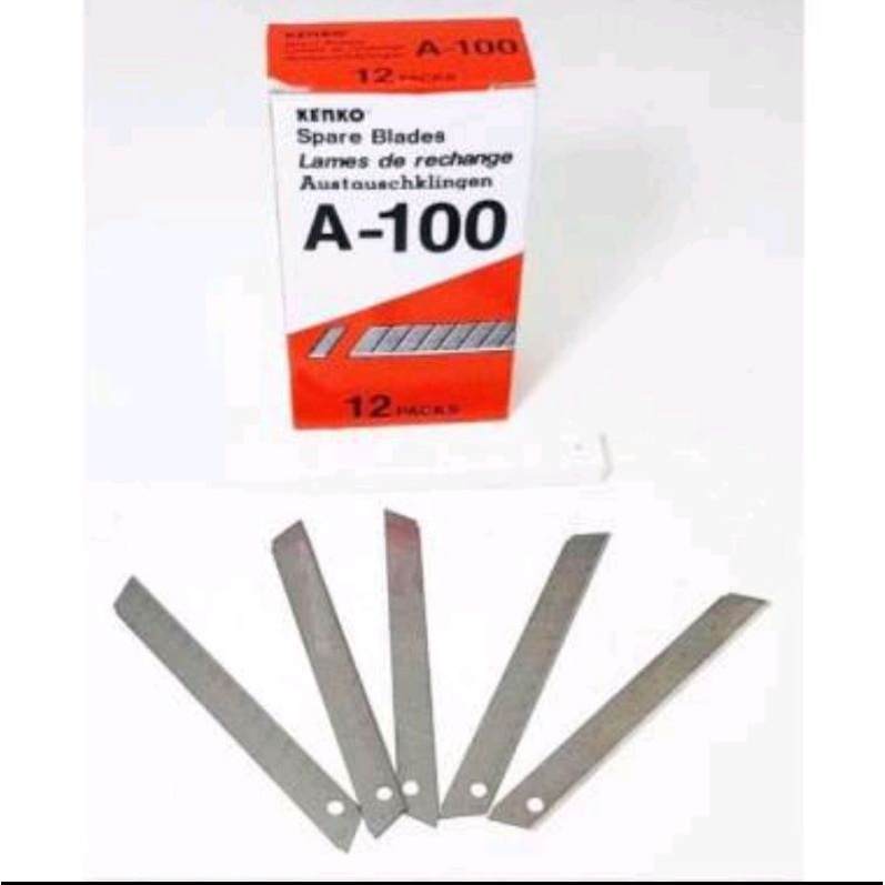 Jual ISI PISAU CUTTER JOYKO A-100 (KECIL ) 1 PAK (isi 5pc mata pisau ...