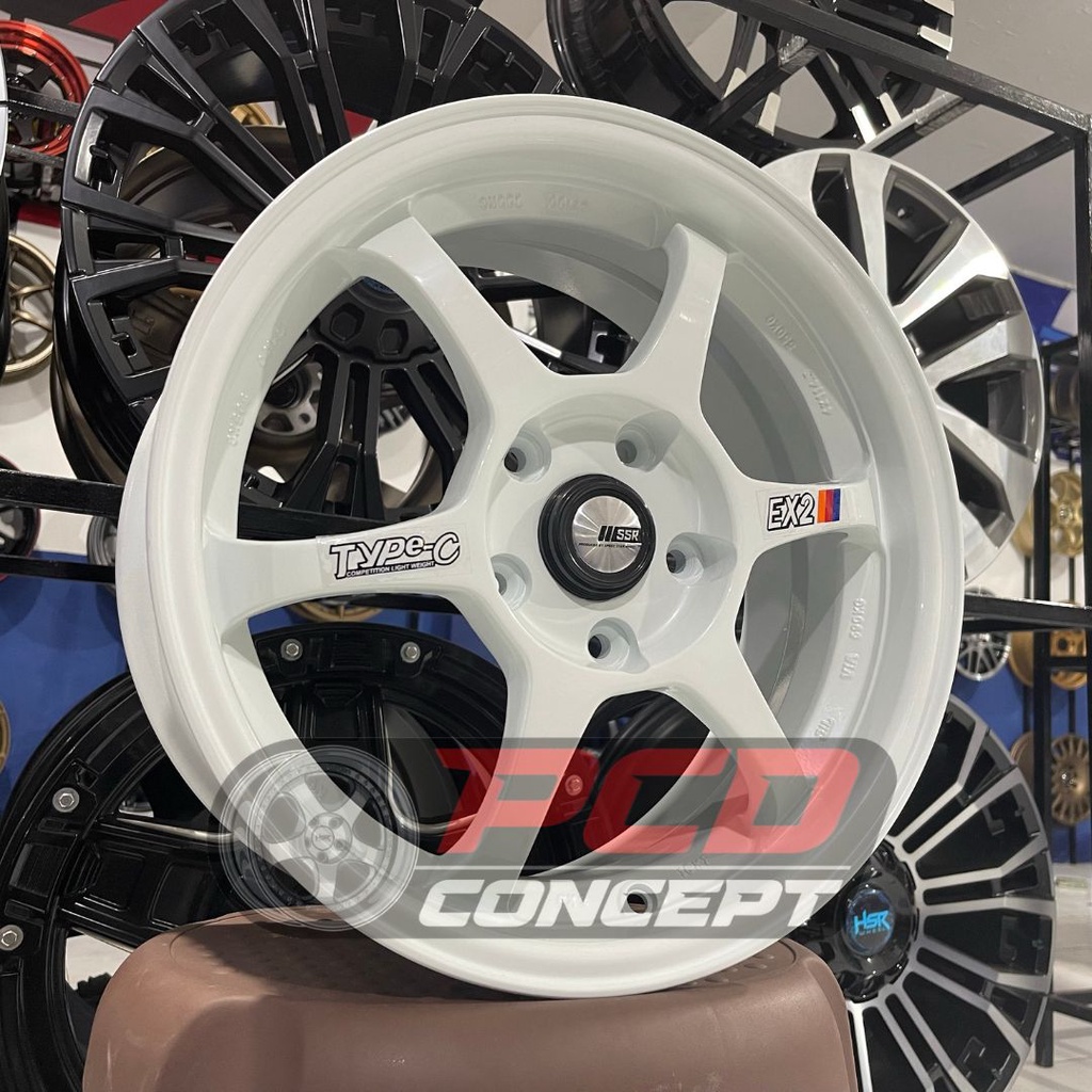 Jual velg mobil racing typ s ssr ring 16 lobang 5 utk mobil raize ...