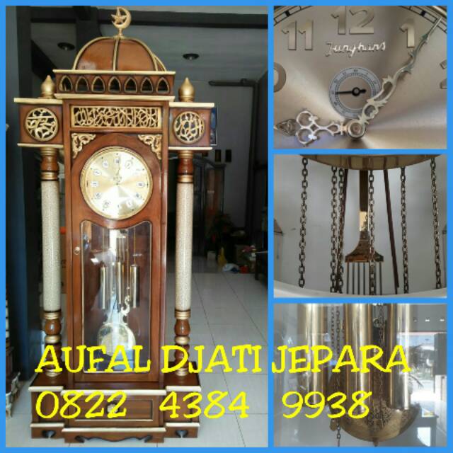 Jual Almari / lemari jam masjid merk junghans made in germany mewah ...