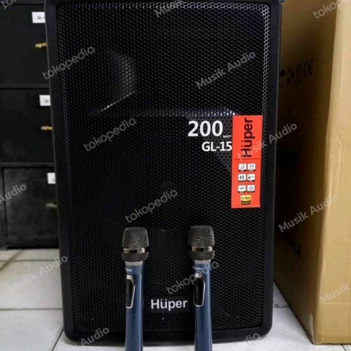 Jual Speaker portable huper GL15 gl 15 Portabel 15in original | Shopee ...