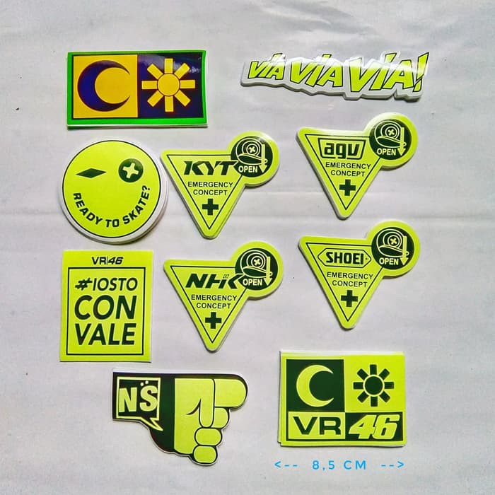 Jual Ant- stiker warna stabilo sticker motor mobil helm | Shopee Indonesia