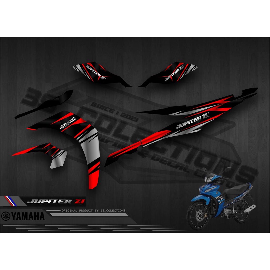 Jual Sticker Striping Semifull Yamaha Jupiter Z1 Sticker Lis Variasi ...