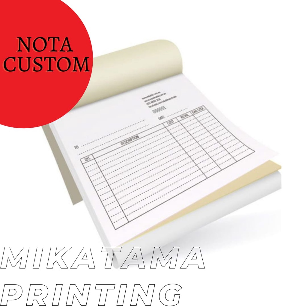 Jual Nota 1/3 Folio 2 Rangkap ( Custom) | Shopee Indonesia