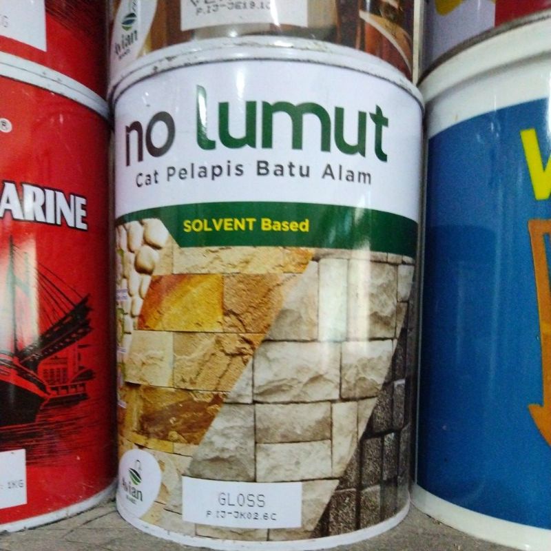 Jual No Lumut cat batu alam. cat batu hias, cat gapura | Shopee Indonesia