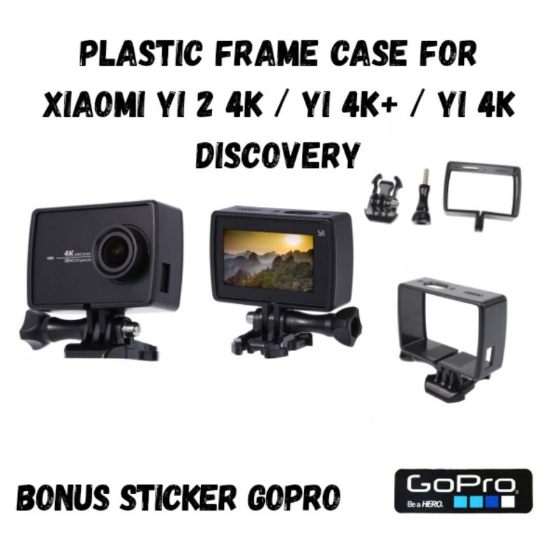 Jual Plastic Frame Case Casing Xiaomi Yi 2 4K Yi Discovery Yi Cam 4K ...