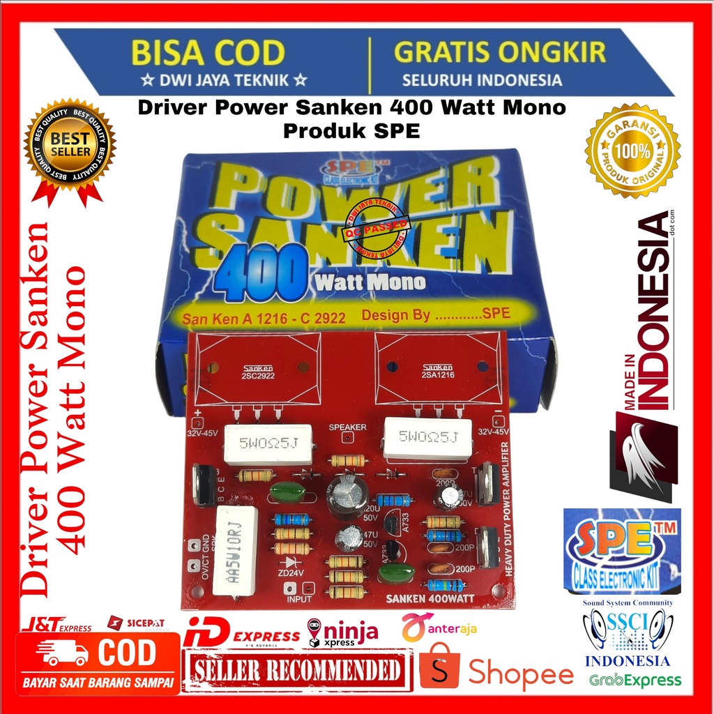 Jual Driver Power Sanken 400 Watt Mono Produk SPE | Shopee Indonesia