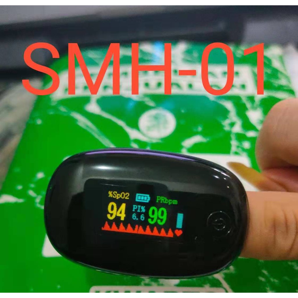 Jual pulse oximeter warna hitam type SMH-01 fingertip | Shopee Indonesia
