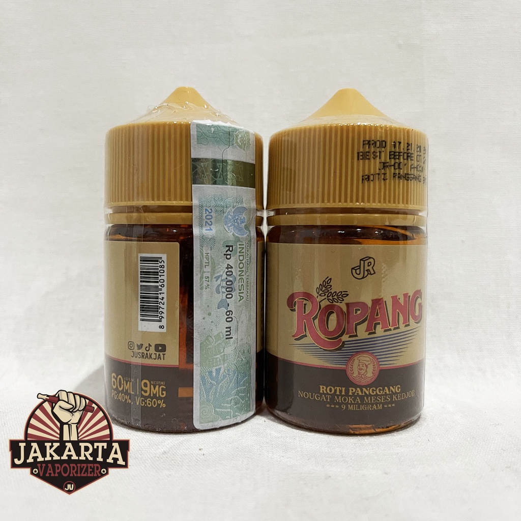 Jual ROPANG ROTI PANGGANG 60ML 3MG 6MG 9MG BY TJITA RASA | Shopee Indonesia