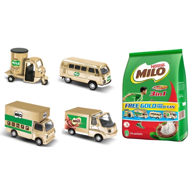 Jual Milo Singapore 3in1 Free Mini Van Gold Limited Edition | Shopee ...