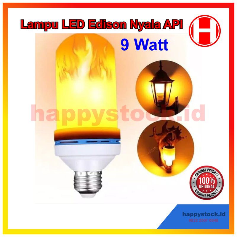 Jual Lampu LED Edison Nyala Api / Lampu Tidur Nyala Api 3 in 1 | Shopee ...