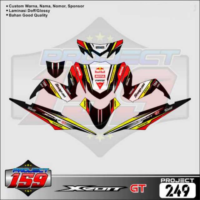 Jual Sticker Decal Xeon GT - Project 249 Road Race Livery | Shopee ...