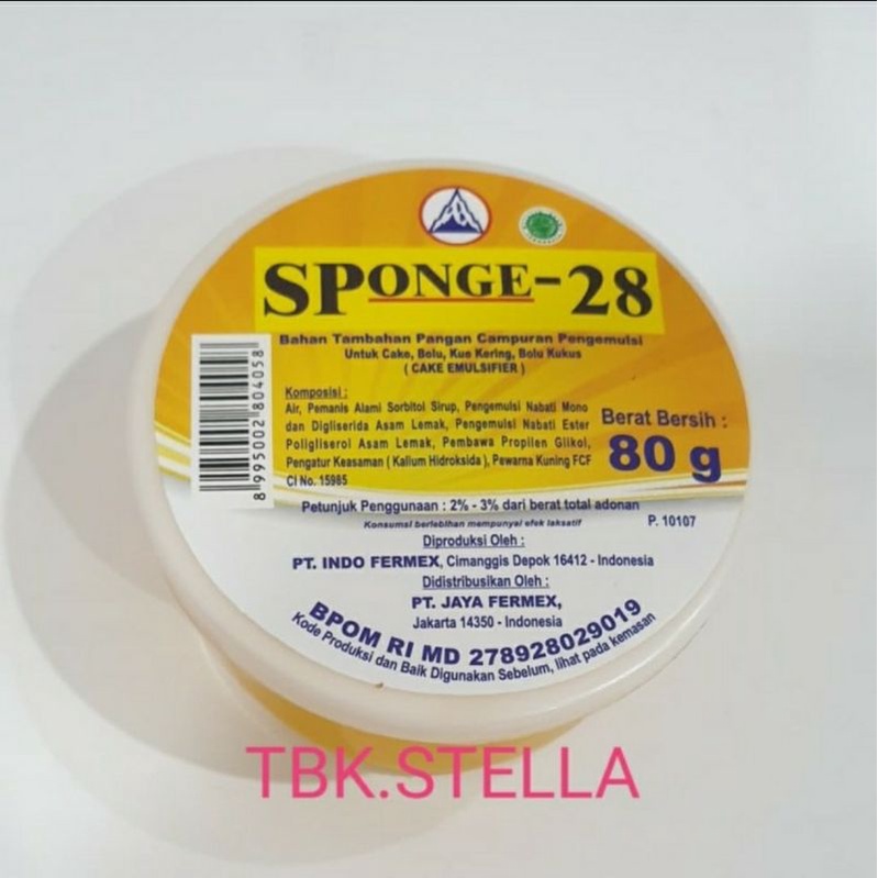 Jual SPONGE 28 / SP / EMULSIFIER / CAKE IMPROVER | Shopee Indonesia