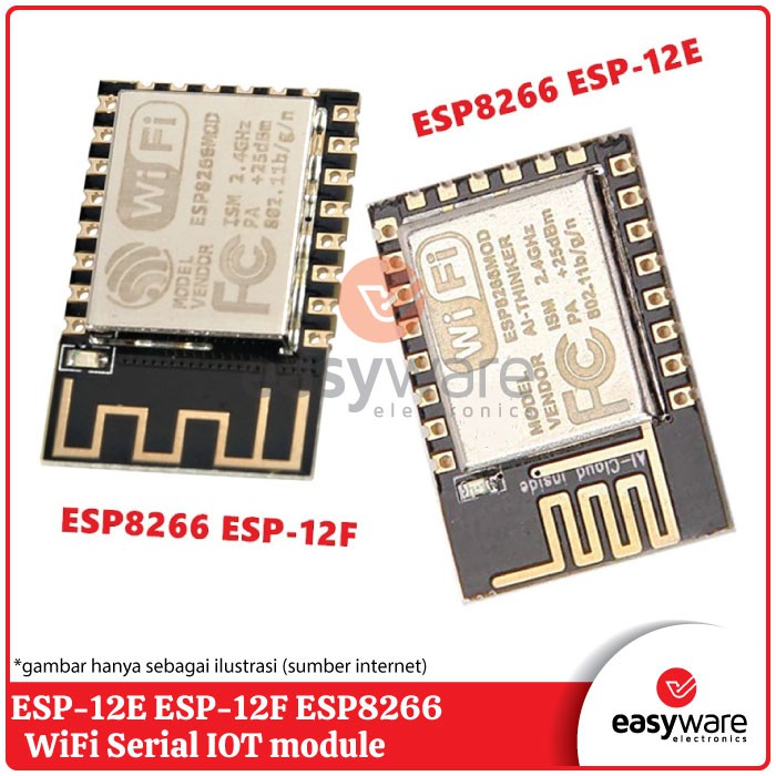 Jual ESP8266 ESP-12E ESP12E ESP12F ESP-12F Wifi Serial module | Shopee ...