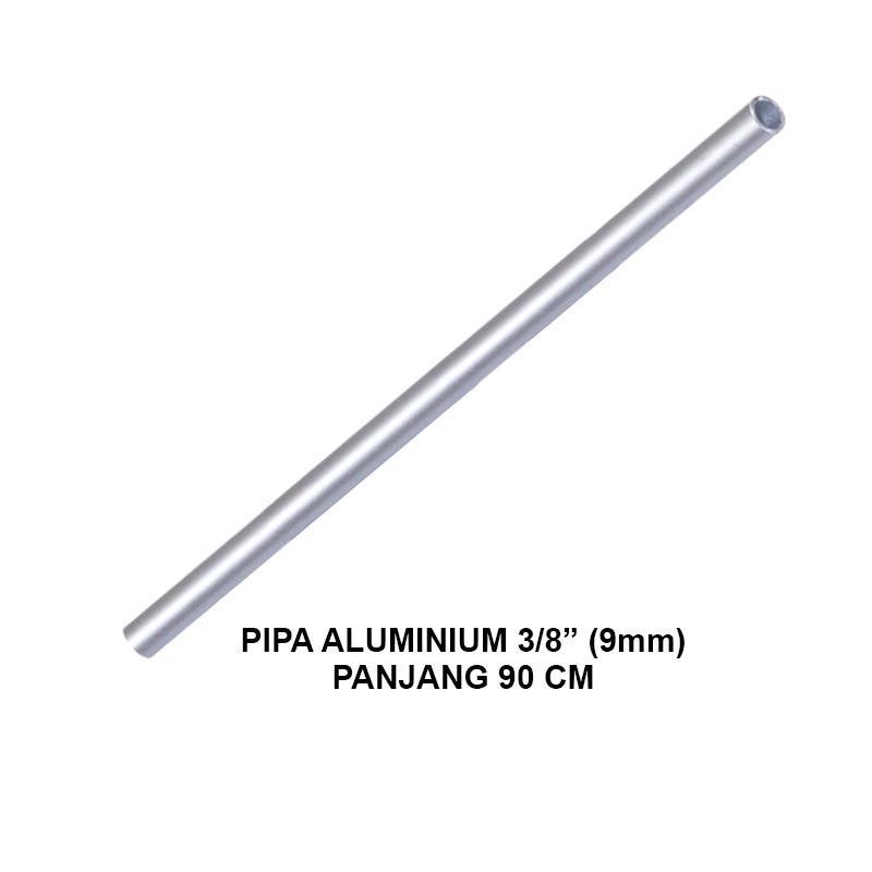 Jual EELIC PIA-ALM9MMX1MM Pipa aluminium pipa bulat ukuran 3/8" (9mm) x ...