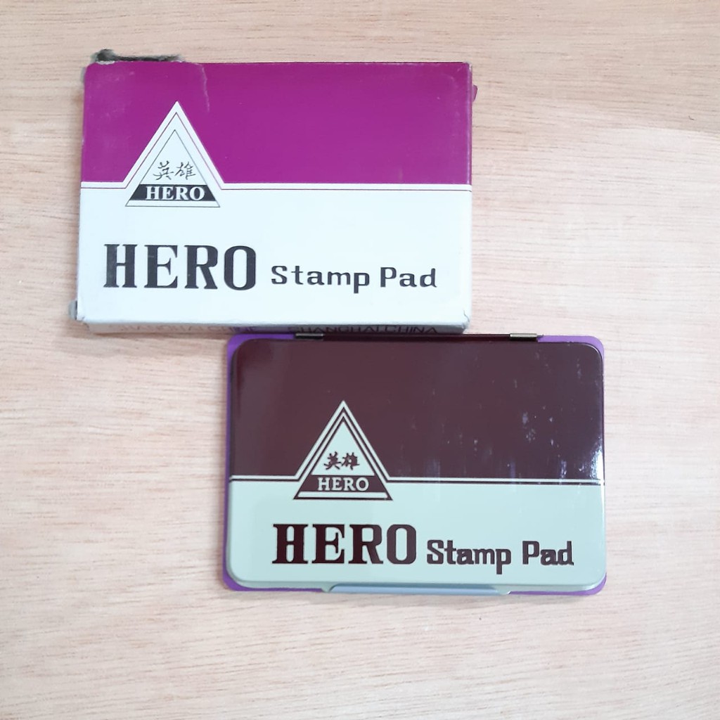 Jual BAK STAMP BANTALAN CAP + TINTA HERO KECIL STAMP PAD ( 10 cm x 7 cm ...