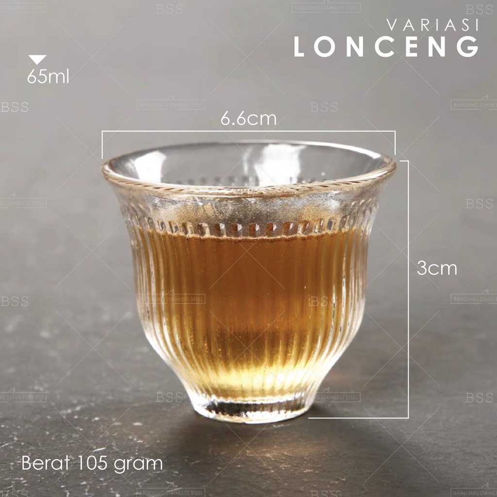 Jual Cangkir Teh Kaca Ocha Gelas Cantik Kecil Unik Glass Motif Hot Tea ...