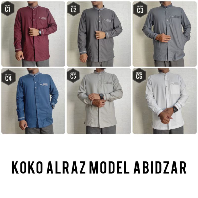 Jual Koko Alraz Lengan panjang Model Abidzar | Shopee Indonesia