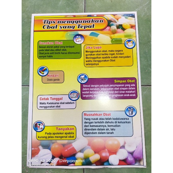 Jual (118) POSTER TIPS MENGGUNAKAN OBAT YG BENAR | Shopee Indonesia