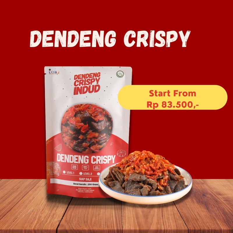 Jual Dendeng Sapi Crispy / Kering Indud 125 Gram - 250 Gram - 500 Gram ...