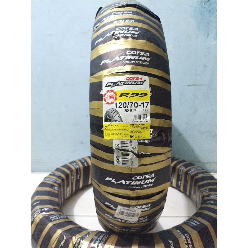 Jual Ban tubeless corsa platinum r99 120/70 17 free pentil | Shopee ...