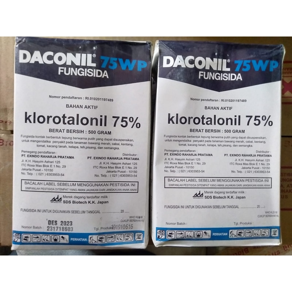 Jual FUNGISIDA DACONIL 75 WP 500 GRAM 100% Original | Shopee Indonesia