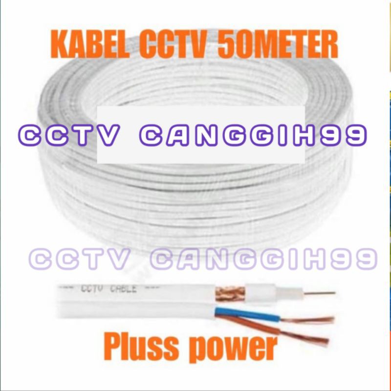 Jual Kabel Cctv Plus power panjang 50meter | Shopee Indonesia