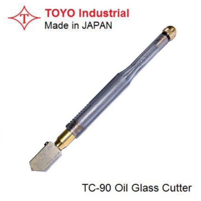 Jual Promo TOYO TC-90 OIL GLASS CUTTER TOYO JAPAN PISAU POTONG KACA TC 90 - alat pemotong kaca ...