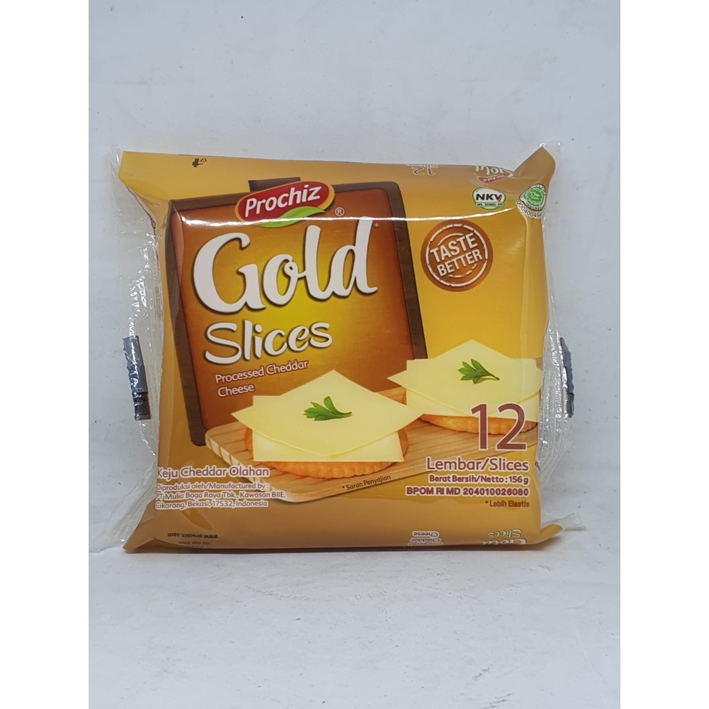 Jual Prochiz Gold Slice isi 12 lembar 156gr | Shopee Indonesia