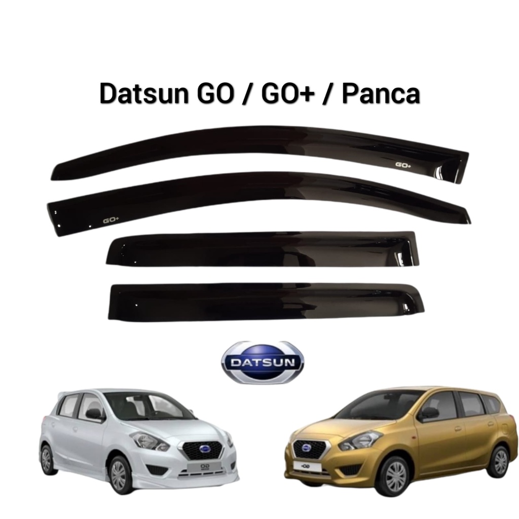 Jual Talang Air Slim Side Visor Mobil Datsun GO Plus Panca 1 set | Shopee Indonesia