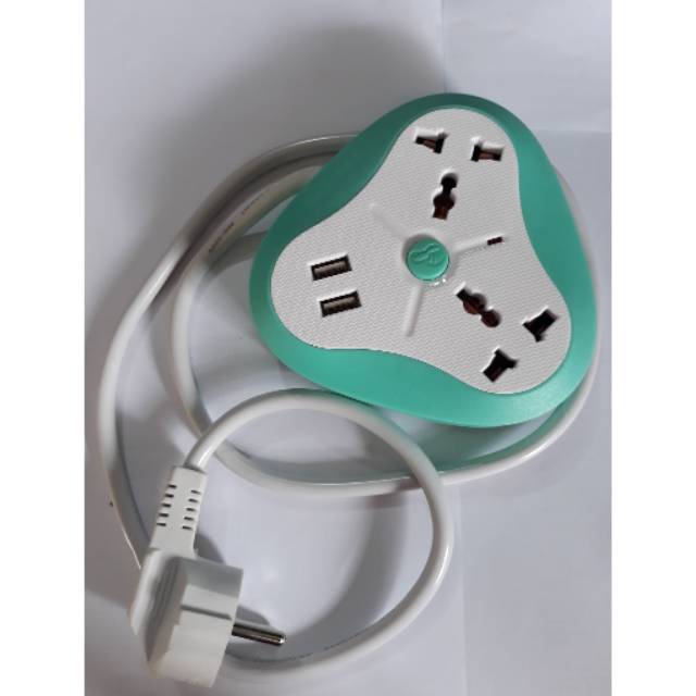 Jual Stop Kontak USB Socket + 2 USB Colokan Listrik Smart Power ...